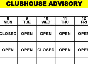 Clubhouse Advisory Archives - Eagle Ridge